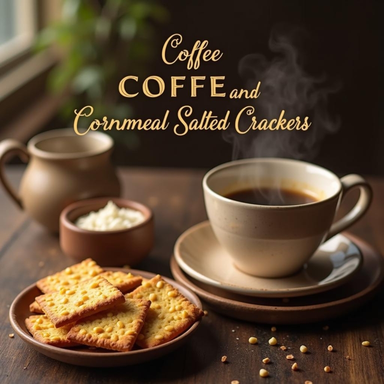 Coffee and Cornmeal Salted Crackers Recipe for Perfect Snack