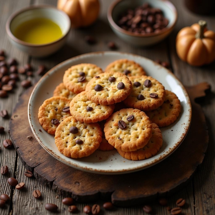 Coffee & Olive Oil Salted Crackers Recipe for Amazing Snack